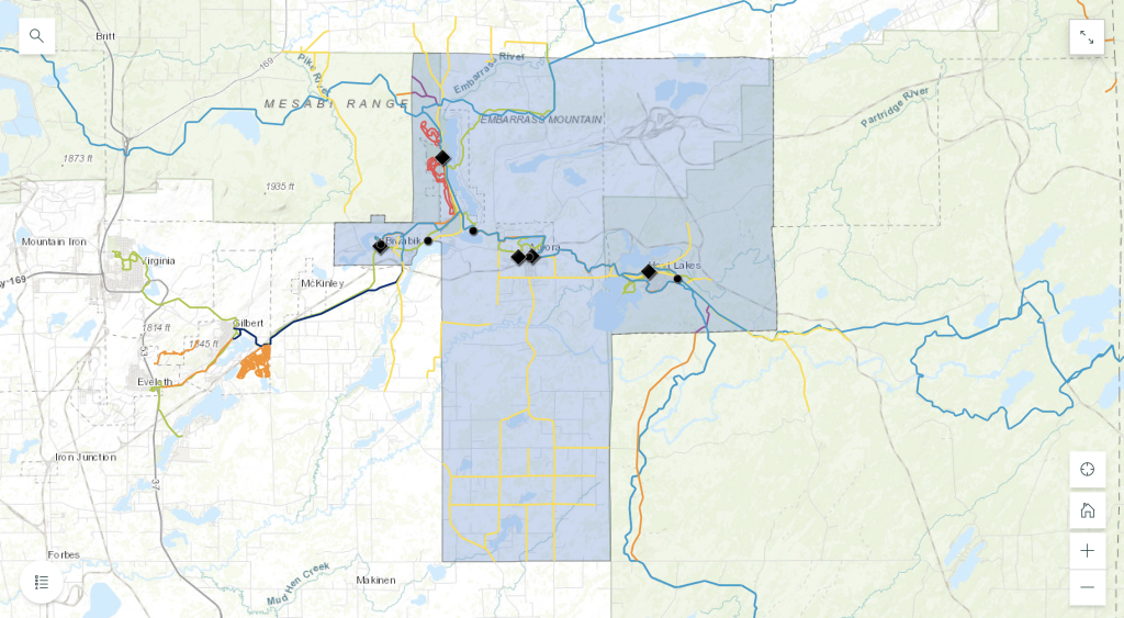 Interactive Trail Maps Trace the Range and Result in Route Changes ...